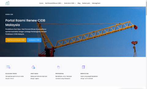 Renew CIDB Online - CIDB2U
